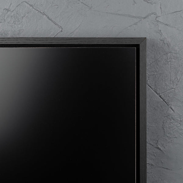 Satin Black Floating Frame with Premium Black Aluminium Art Board - Gl