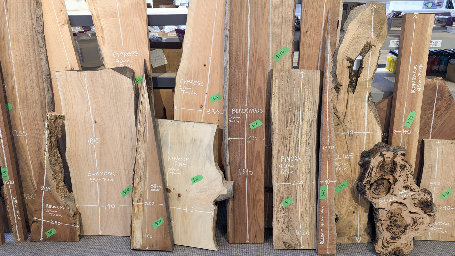 Timber Slabs – Messmate, Pin Oak, Burl & More | Art Tree Creations