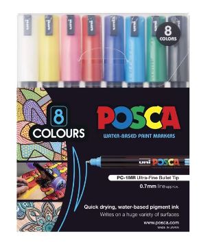 8pk Posca 1mr set