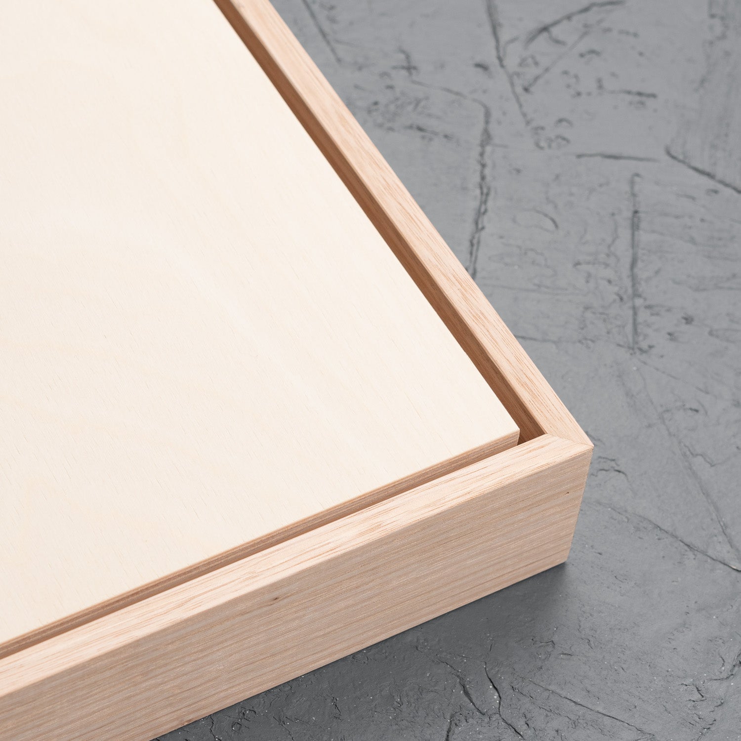 Vic Ash Floating Frame with Premium Birch Art Board - Square/Rectangle