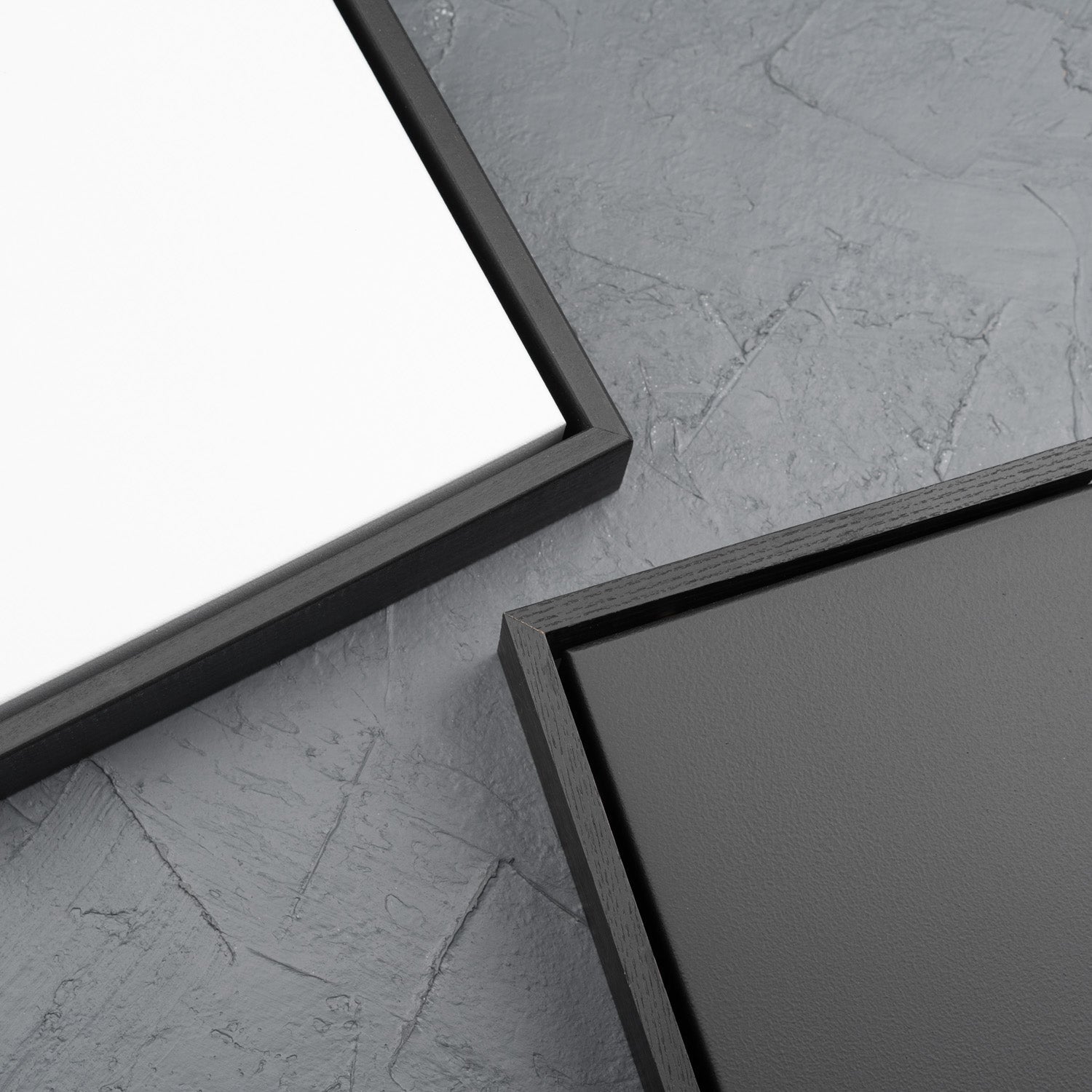 Satin Black Floating Frame with Primed Art Board - Square/Rectangle