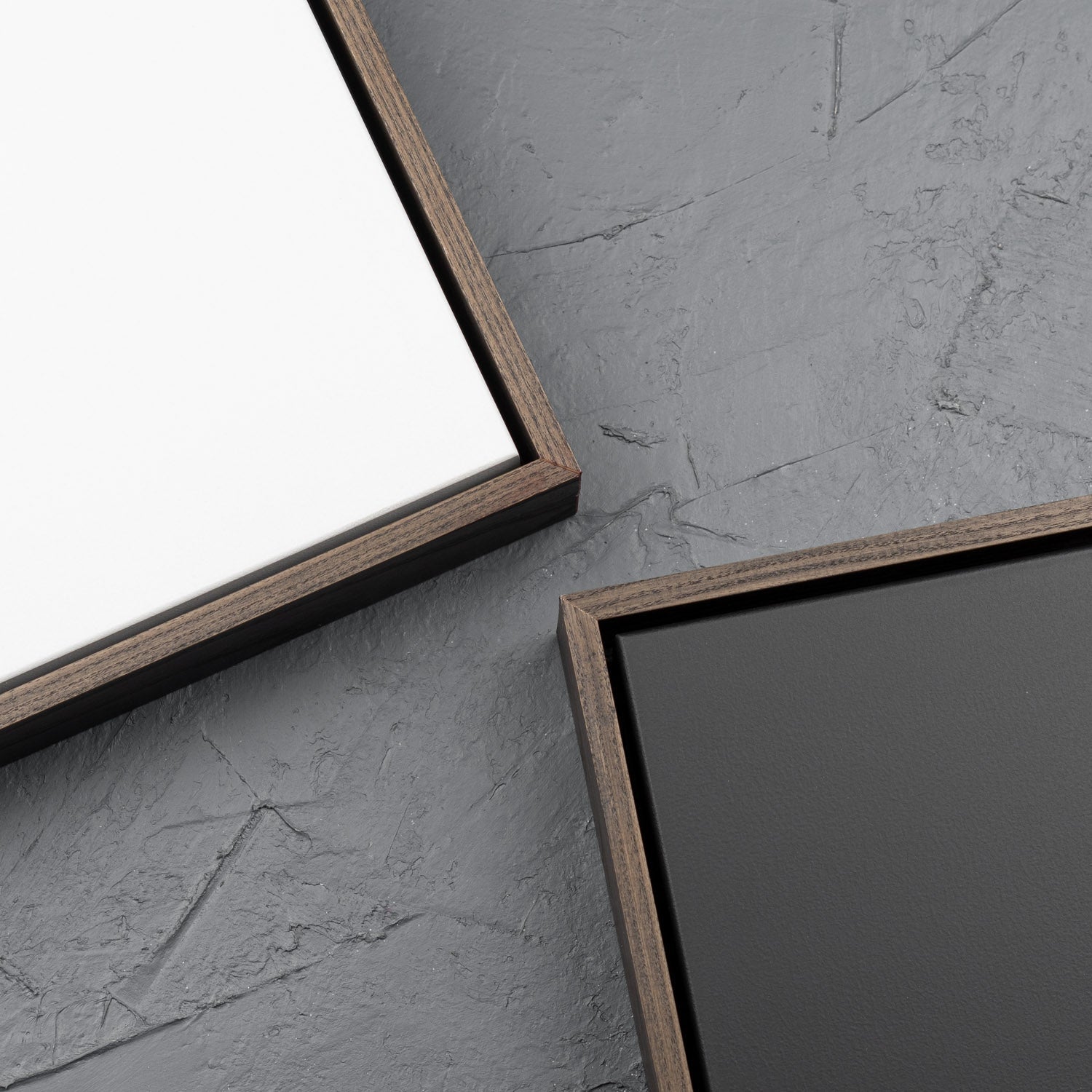 Walnut Floating Frame with Primed Art Board - Square/Rectangle