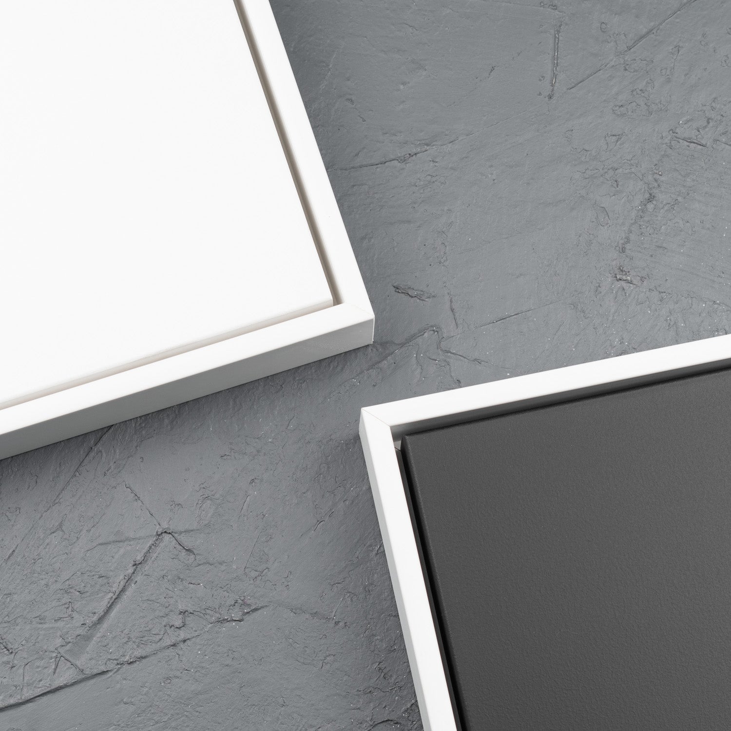 White Floating Frame with Primed Art Board - Square/Rectangle