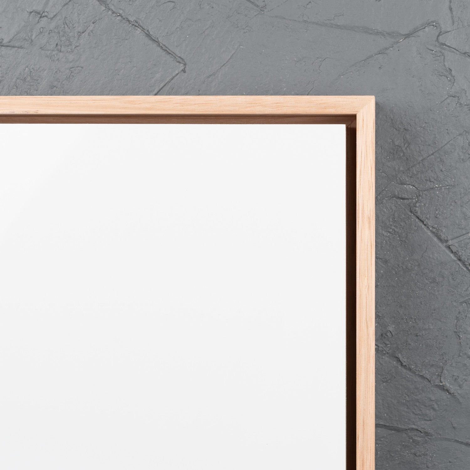 Vic Ash Floating Frame with Premium White Aluminium Art Board - Gloss/