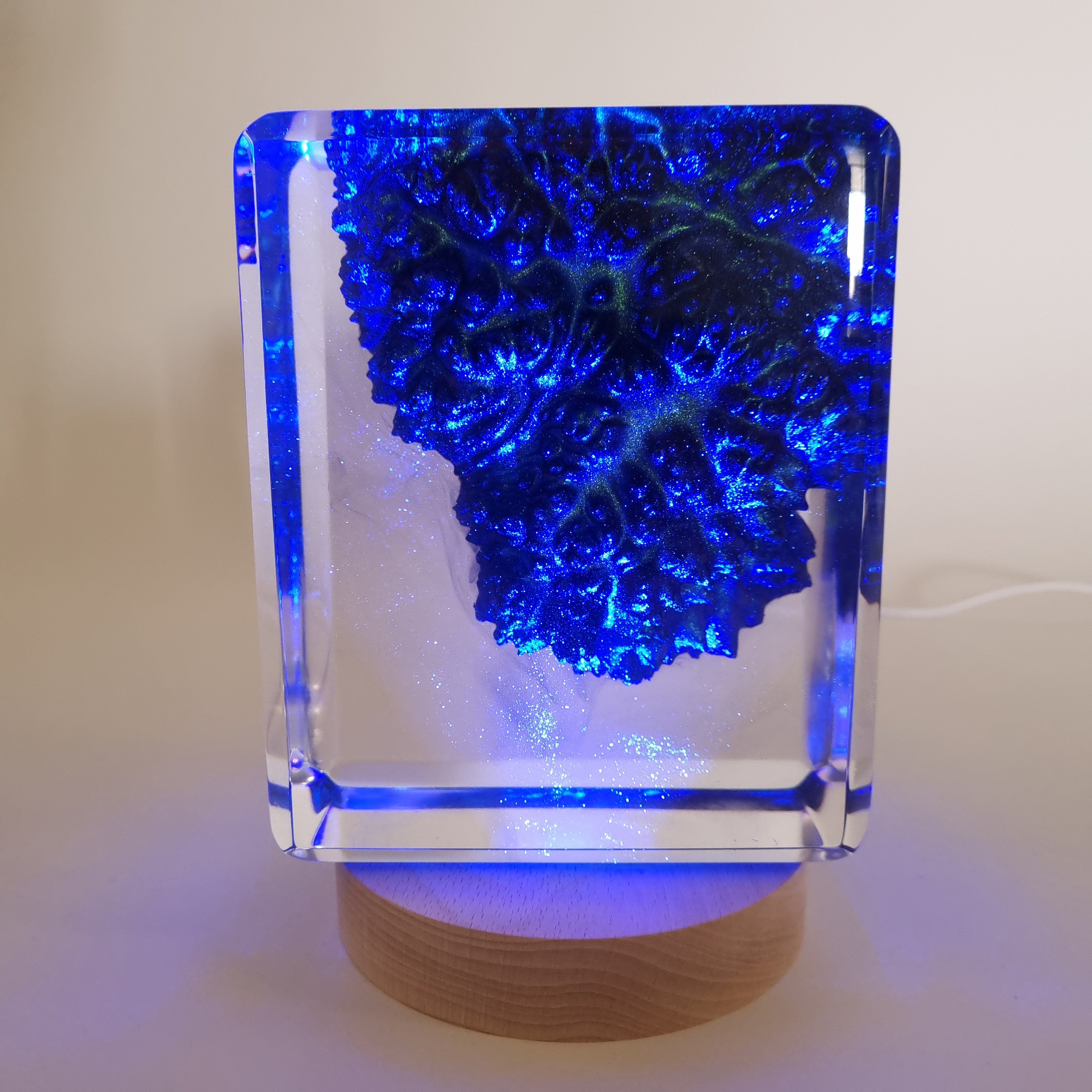 Round Multicolour LED lamp Base