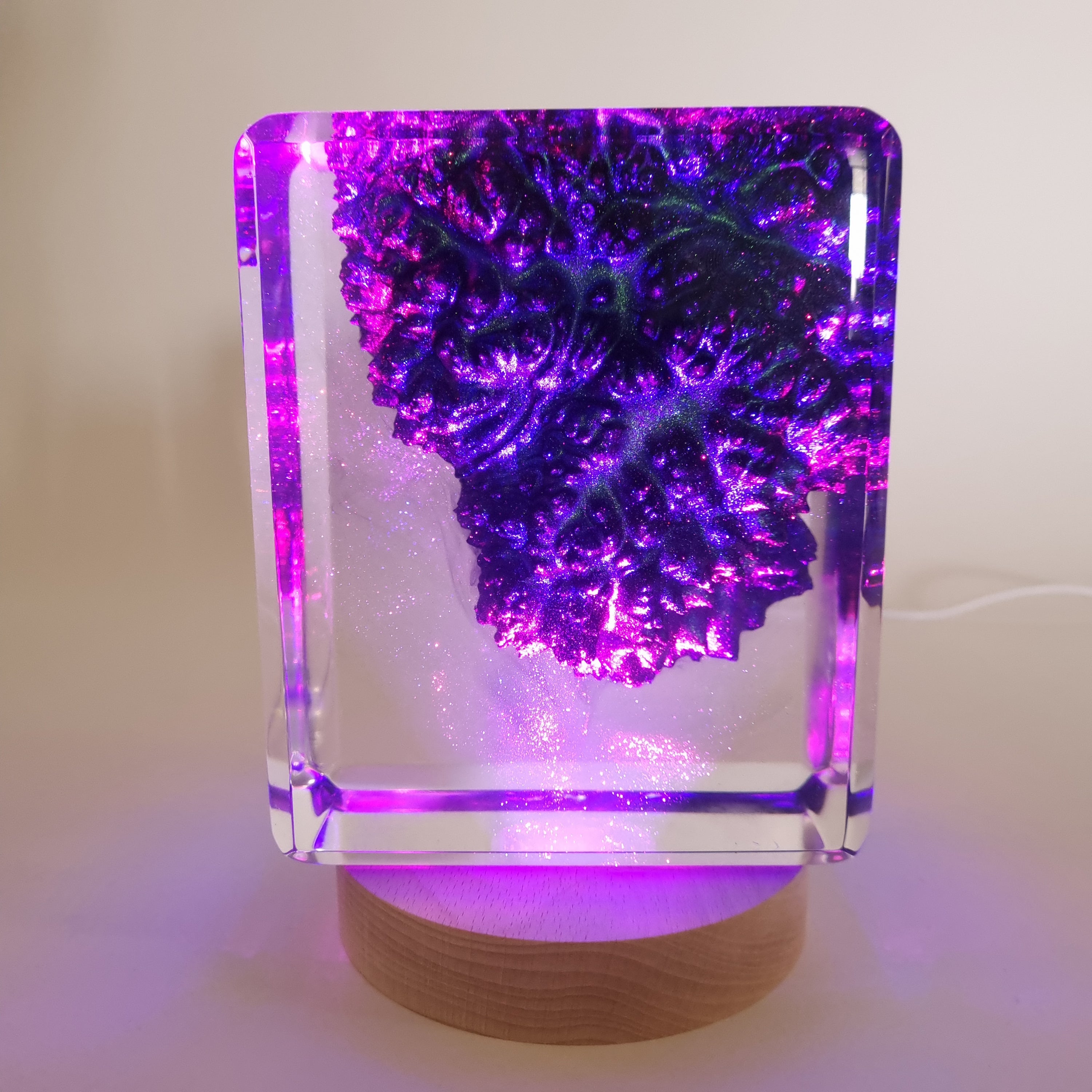 Round Multicolour LED lamp Base