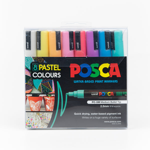 8pk Posca 5m Pastel colours