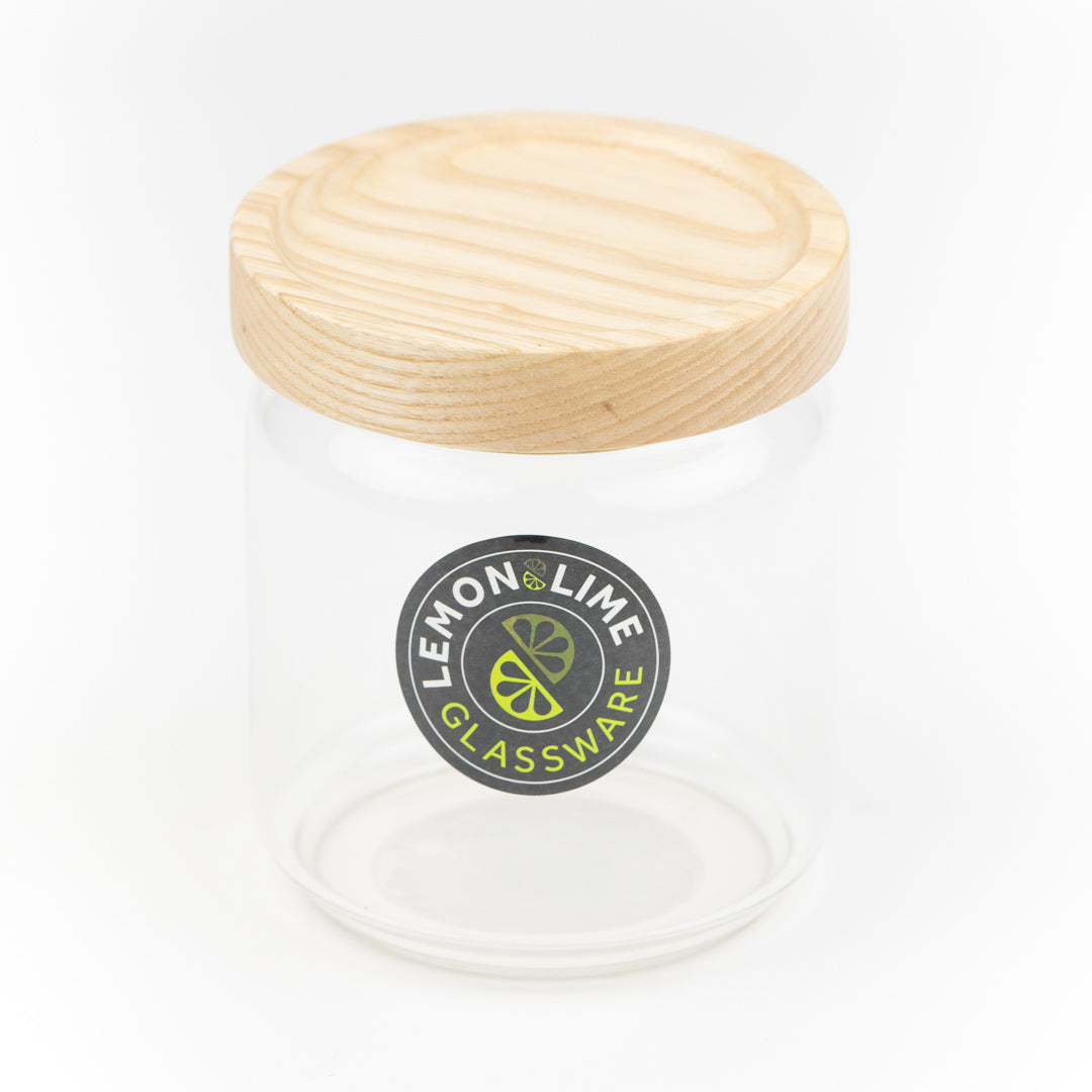 Glass Jar with Timber Lid