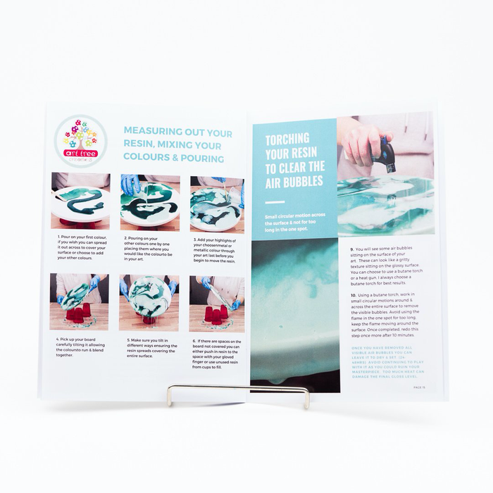Resin Art Masterclass Instruction Ebooklet